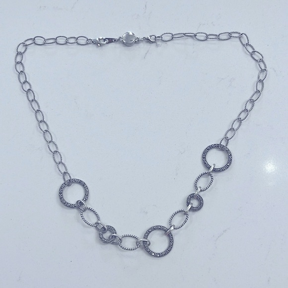 China 925 | Jewelry | Vintage Sterling Silver Marcasite Circle Link ...